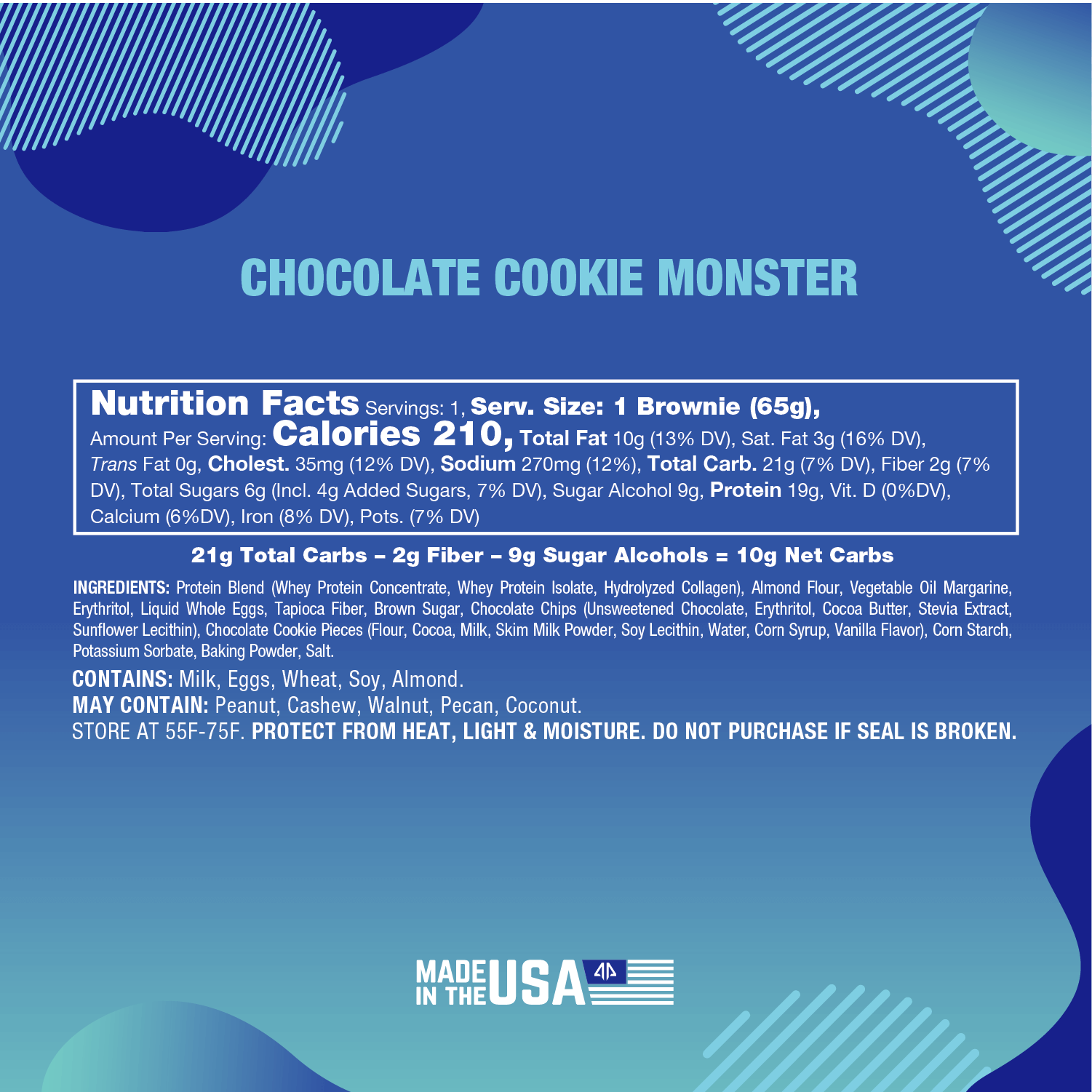 Prime Bites Chocolate Cookie Monster - Sports Nutrition Center