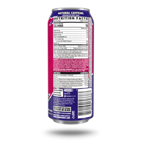 Ghost Energy x WELCH’S® Grape-Cran 16oz - Sports Nutrition Center LLC